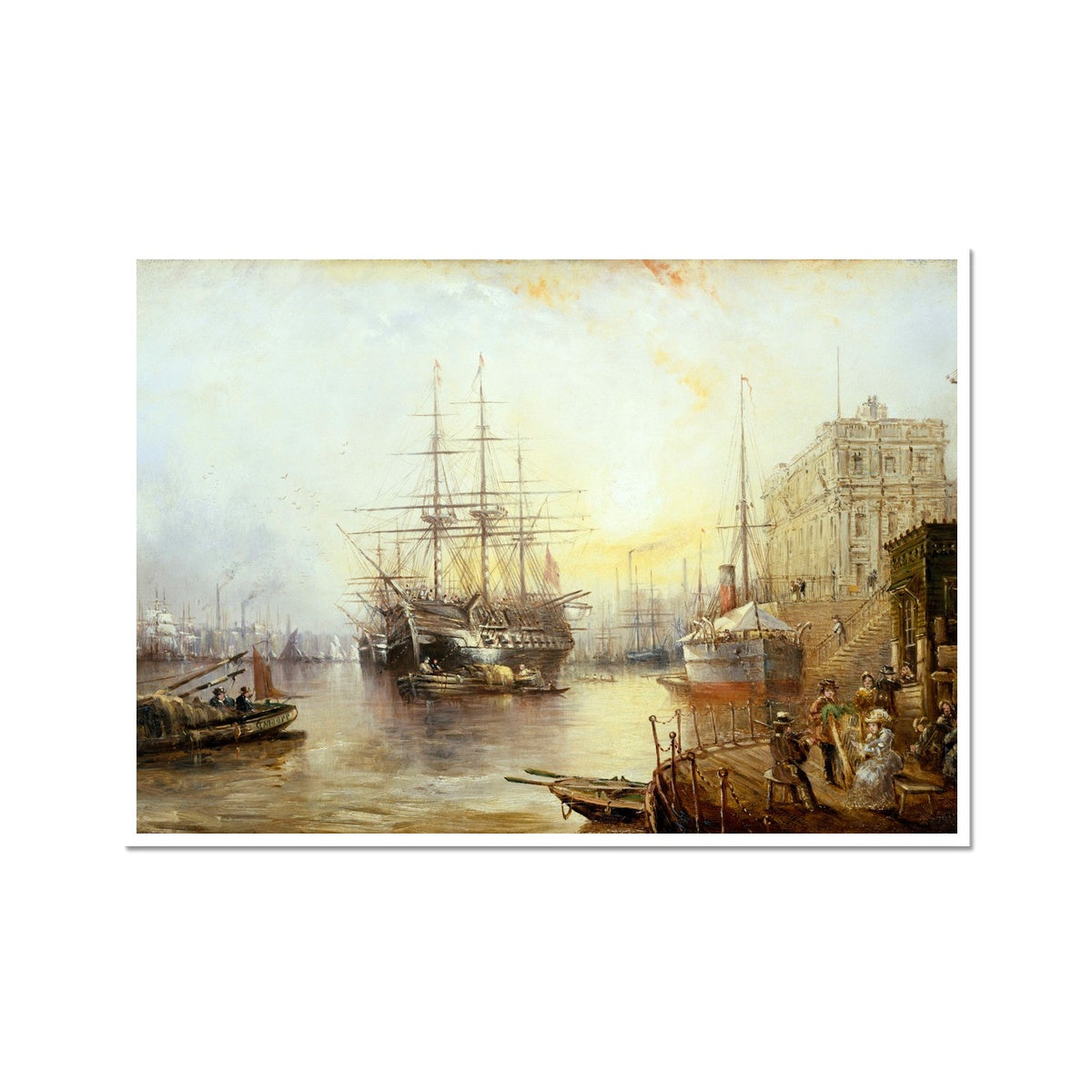 Ship Fisgard off the Royal Naval College | Buy Maritime Prints Online ...