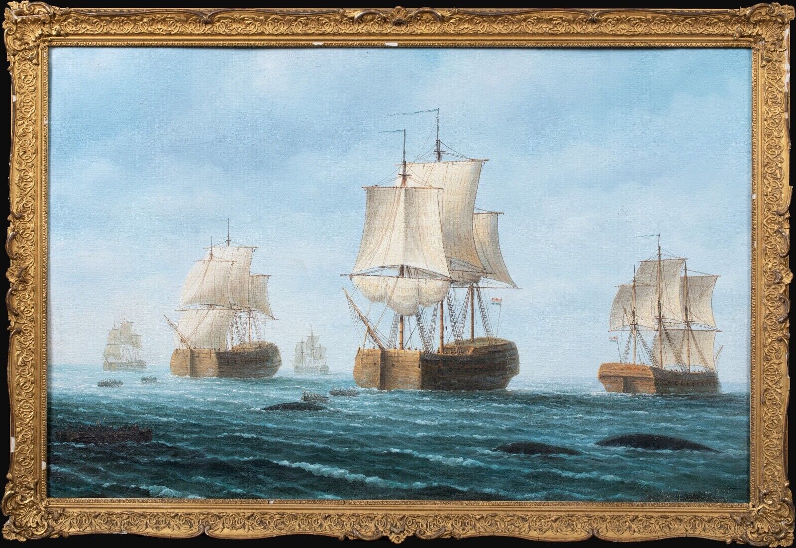 Dutch Ships Whaling Whale Hunting | Buy Original Maritime Paintings ...